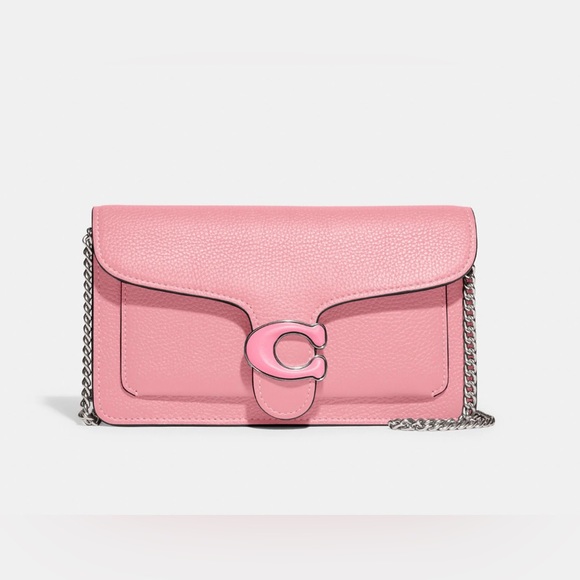 Coach | Bags | Coach Pink Tabby Chain Clutch | Poshmark